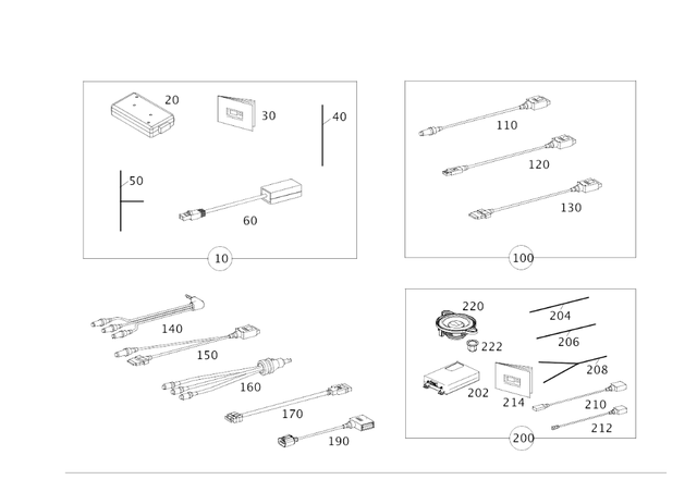 2007-2021 Mercedes-Benz Connecting Cable 003-827-02-04 | Mercedes-Benz ...
