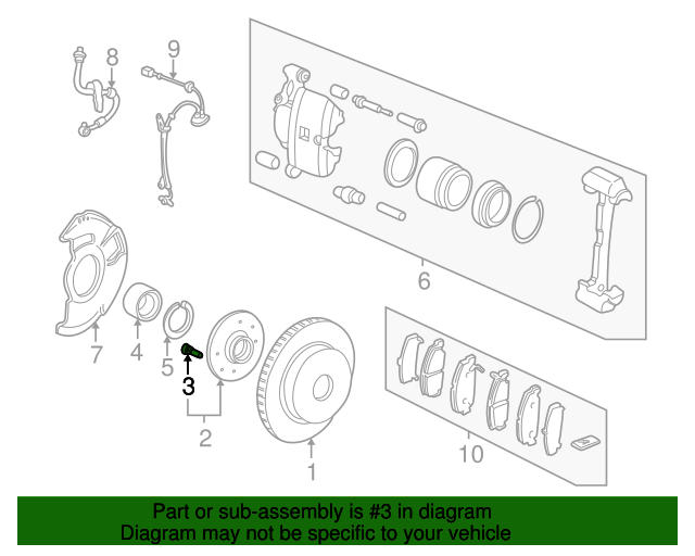 1980-2021 Honda Bolt, Wheel (Rocknel Fastener) 90113-SM1-005 | Honda ...