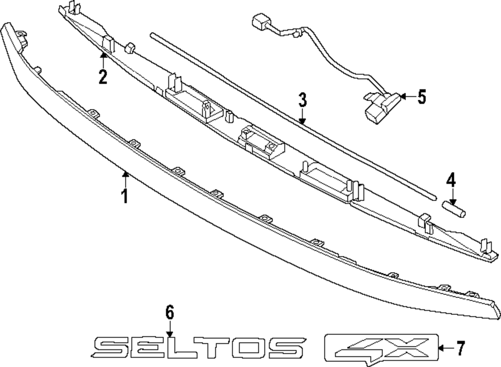 86310-Q5500 - Nameplate 2024 Kia Seltos | Kia.Parts Store