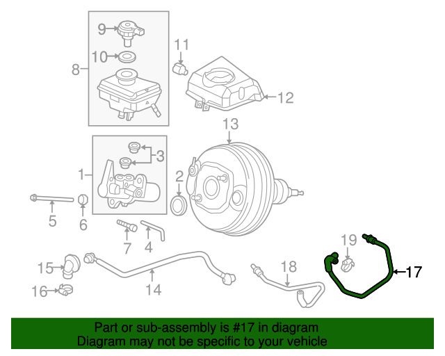 8K0-611-931-BQ - Vacuum Tube 2009-2016 Audi | Audi OEM Parts