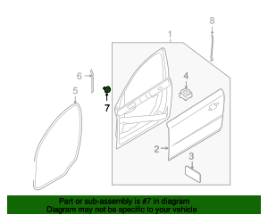2010-2017 Volvo XC60 Front Seal Clip 31217638 | TascaParts.com