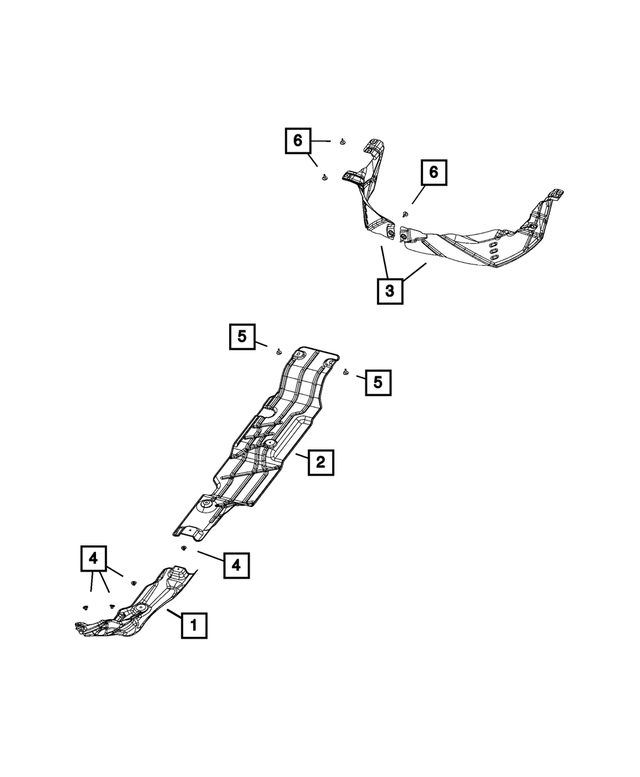 2019-2020 Ram 1500 Heat Shield, Right Rear 68269474AB | Mopar eStore