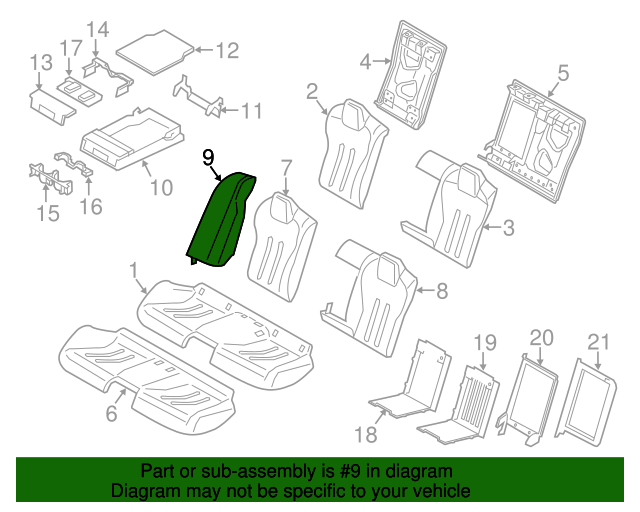 52207289847 - 2013-2019 BMW Side Cover (52-20-7-289-847) | BMW of South ...