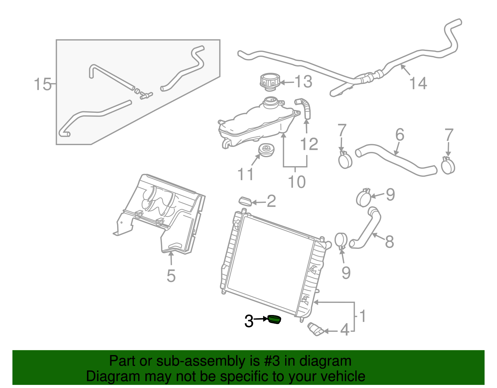 1993-2019 GM Radiator Insulator 10188023 GM | GMPartsDirect.com