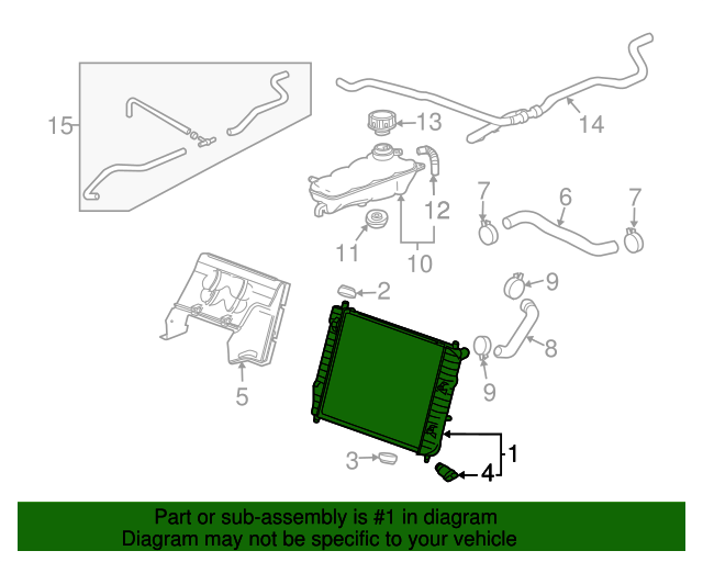2005-2008 Chevrolet Corvette Radiator Asm 10353889 | GM Parts Center