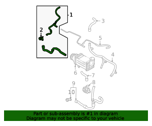 2022-2024 Volkswagen Upper Hose 5QM-122-101-AF | QuirkParts