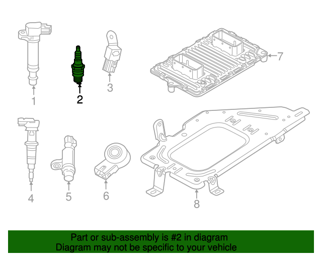 2011-2023 Mopar Spark Plug SP149125AF | AutoNationParts.com