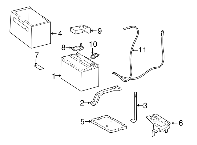 82123-33020 - Battery Cable 1992-2001 Lexus ES300 | AutoNationParts.com