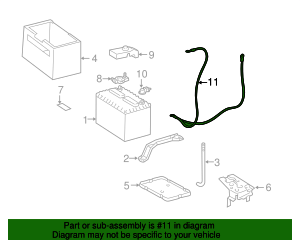 82123-33020 - Battery Cable 1992-2001 Lexus ES300 | AutoNationParts.com