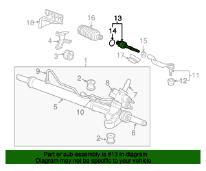 53010-TP6-A01 - 2010-2015 Honda - End Rack | Genuine Honda Parts