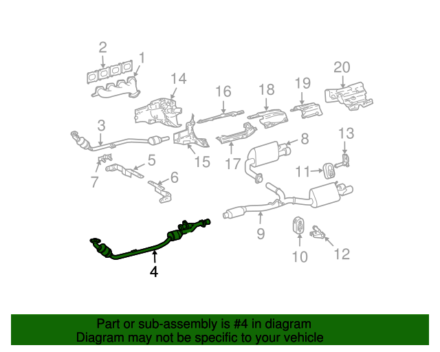 209-490-49-19-80 - Front Pipe 2008 Mercedes-Benz CLK 63 AMG® | Mercedes ...