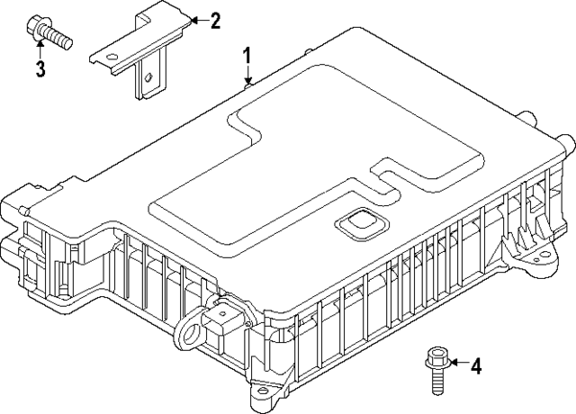91931-AO010 - Battery Charger Bracket 2023-2024 Kia Niro EV | Kia.Parts ...