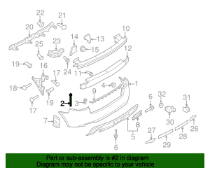 N-911-408-01 - Bumper Cover Mount Bolt 2006-2013 Audi | Audi OEM Parts