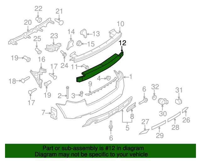 8P4-807-251-A - Insert 2006-2013 Audi | Audi OEM Parts