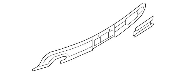 Genuine Audi 8P0-807-434-F-1RR | Lower Panel, Dual Pipe - Platinum Grey ...