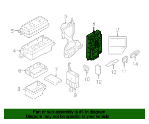 61-35-3-457-582 - Fuse Box Main, Also known as JBE or Fuse box SPEG ...