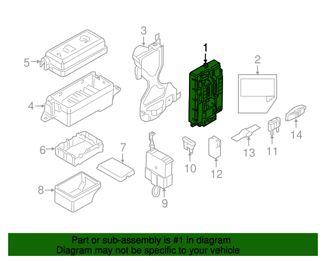 61-35-3-457-580 - Fuse Box Main 2012-2015 Mini Cooper | Braman BMW ...