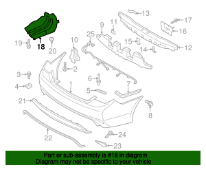 86695-4R000 - Bumper Corner Cover - 2011-2015 Hyundai Sonata | World ...
