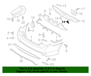 2011-2015 Hyundai Sonata Bumper Impact Bar Bracket 86636-3S000 | OEM ...