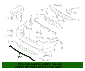 86680-4R000 - Bumper Trim 2011-2015 Hyundai Sonata | AutoNationParts.com