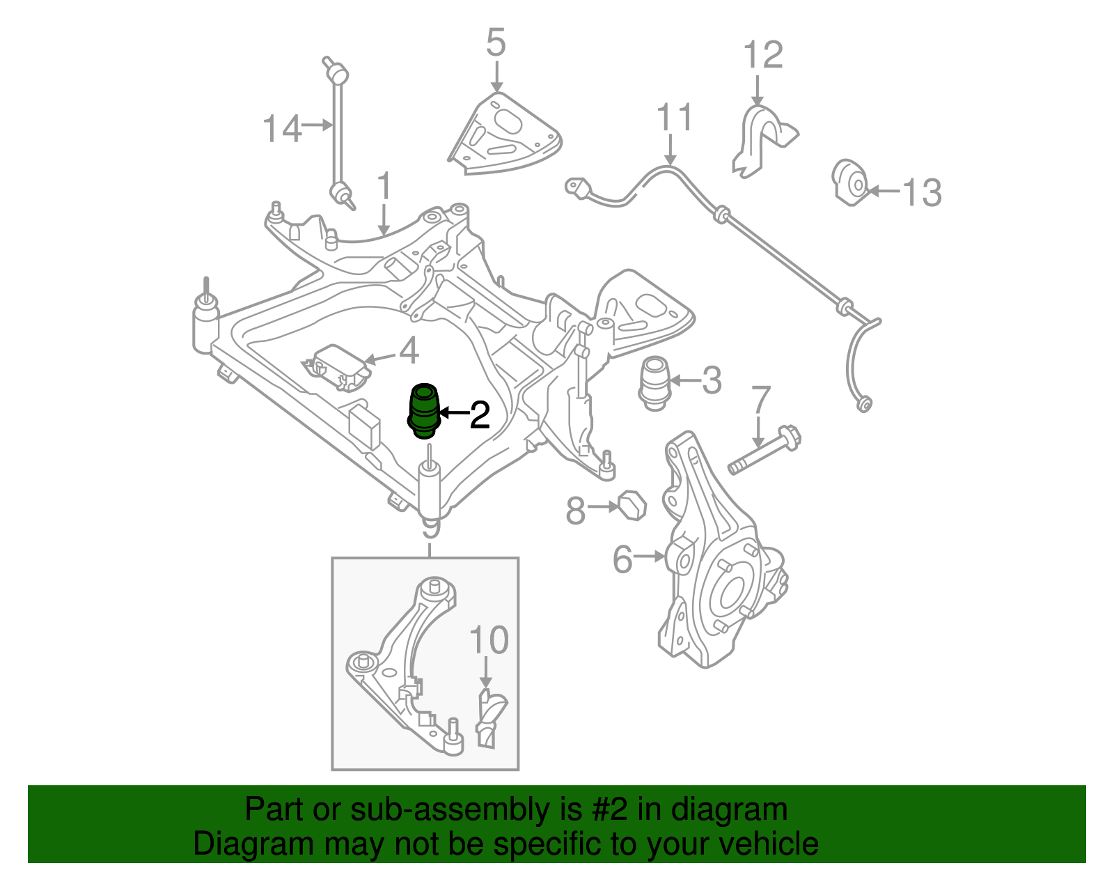 2009-2014 Nissan Maxima Front Insulator 54466-JA000 | OEM Parts Online