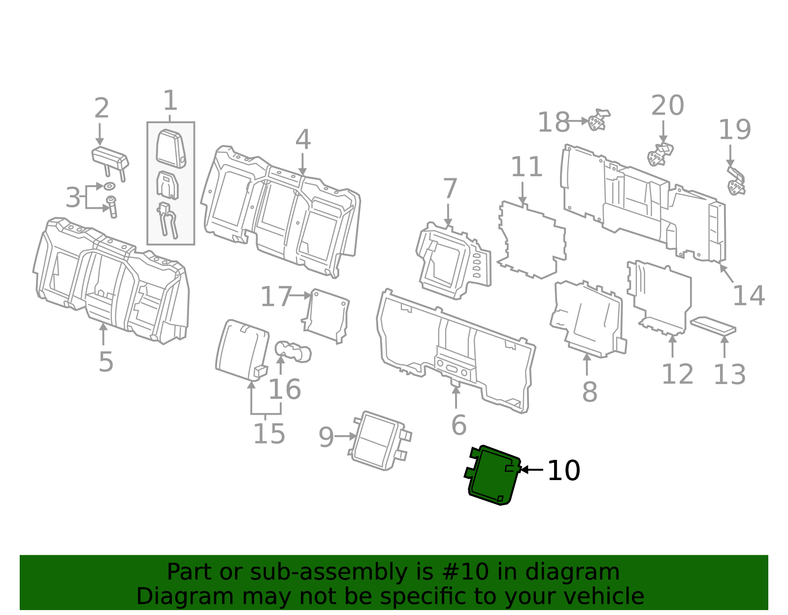 87825431 - Compartment Door 2024-2025 GMC | Gateway Buick GMC Parts