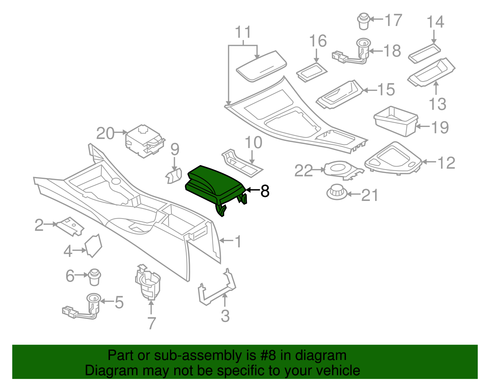 Genuine BMW 51-16-9-134-488 | Armrest | FREE Shipping on Most Orders ...