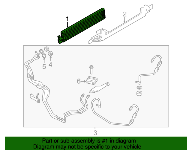 2015-2022 Ford OEM Oil Cooler Assembly EJ7Z-7A095-B | OEM Ford Parts
