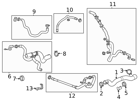 Radiator Hoses for 2024 Cadillac CT4 | GM Parts Center
