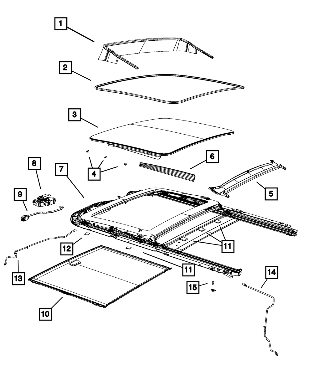 2021-2025 Jeep Sunroof Drain Hose, Right 68376048AB | Mopar eStore