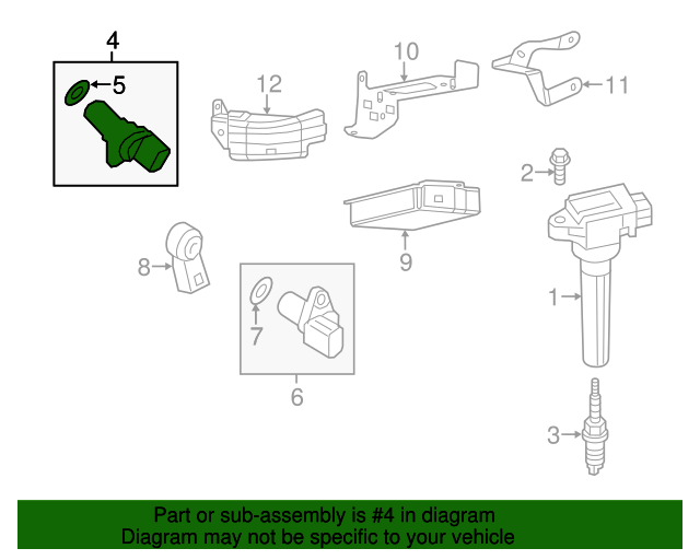 MR985041 Camshaft Position Sensor 2014-2021 Mitsubishi | Mitsubishi ...