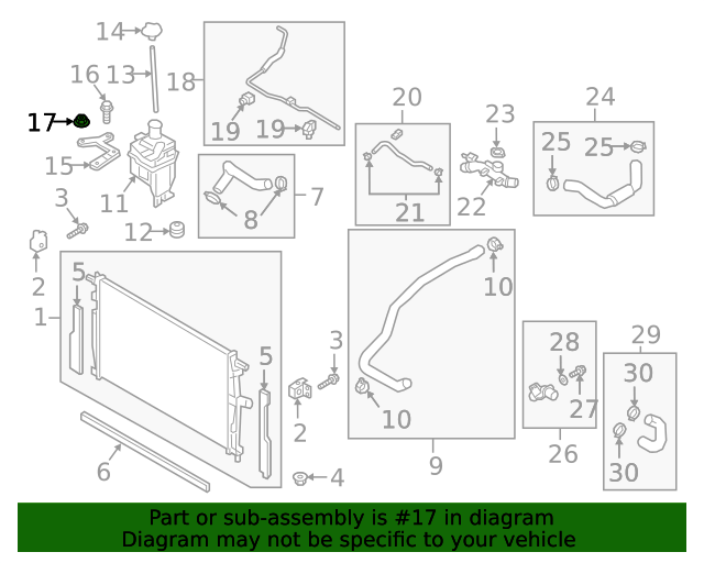 2007-2023 Mazda Mount Bracket Nut 9989-10-600B | RealMazdaParts.com