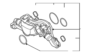 2019-2023 Audi Engine Coolant Thermostat Housing 0P2-121-406-C | Audi ...