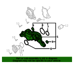 2019-2023 Audi Engine Coolant Thermostat Housing 0P2-121-406-C | Audi ...