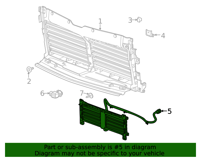 2021-2022 GM Front Bumper Lower Shutter #84777048 85521952 | Auto Parts ...