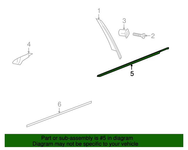 2127250665 - Belt Molding 2010-2016 Mercedes-Benz | AutoNationParts.com
