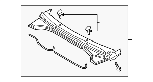 2019-2022 Hyundai Veloster N Cowl Grille 86150-K9000 | OEM Parts Online