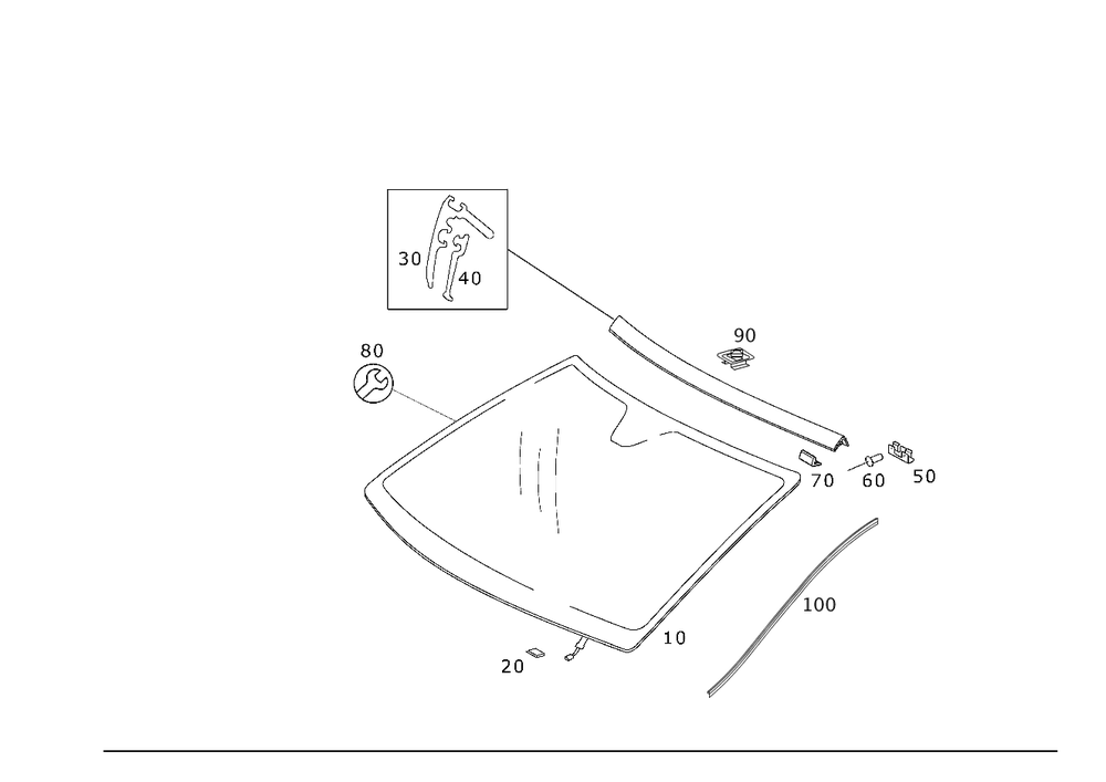 124-988-98-78 - Turn Retainer, Fastener 1954-2016 Mercedes-Benz ...