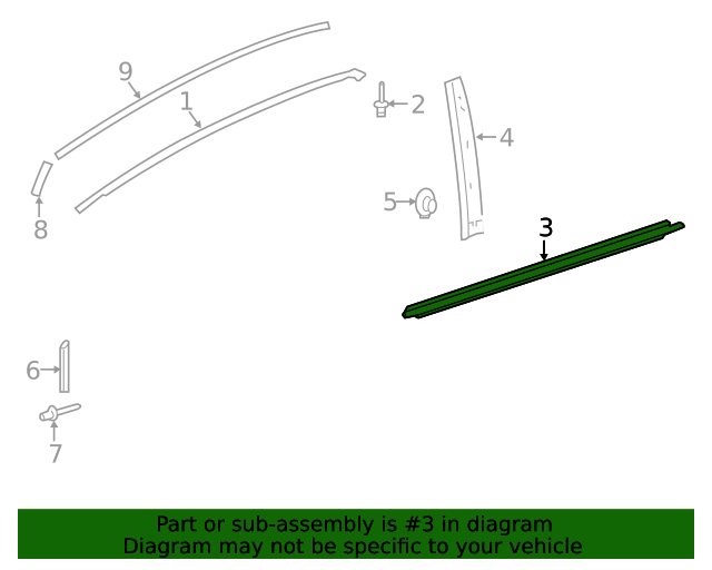 75720-12A30 - Belt Molding - 2019-2022 Toyota Corolla | OEM Genuine ...