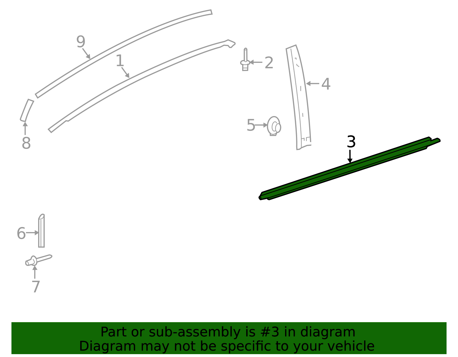 75710-12890 - 2019-2024 Toyota - Belt Molding | Sparks Parts