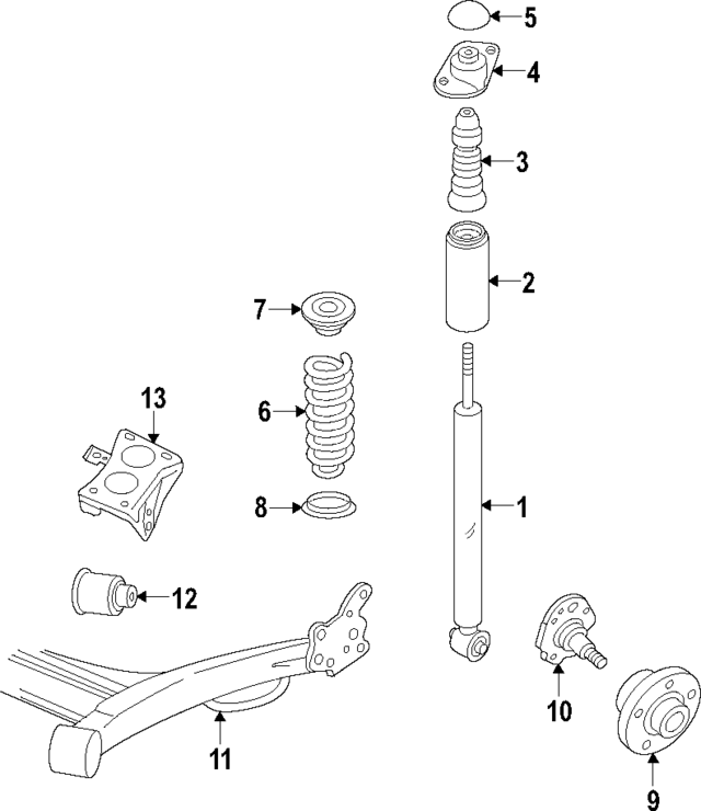 2015-2019 Audi A3 Spindle 5Q0-501-117-A | Audi USA Parts