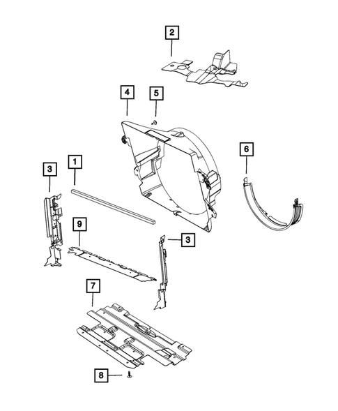 Radiator and Related Parts; Charge Air Cooler for 2019 Ram 3500 | Mopar ...