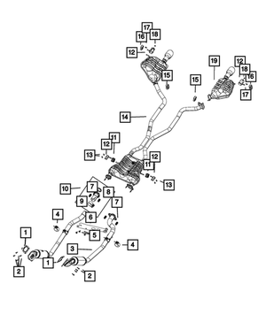 2011-2025 Mopar Exhaust Support Isolator 5147178AA | Mopar eStore