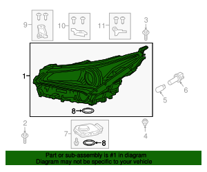 2018-2021 Lexus Headlight 81140-78190 | AutoNationParts.com