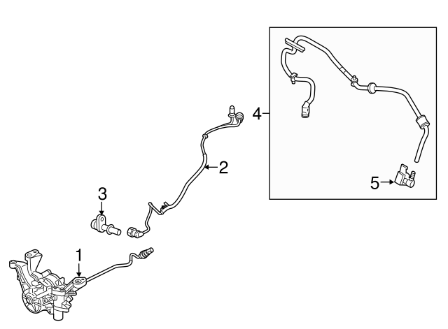 2018-2023 Land Rover Range Rover Velar Vacuum Hose LR090858 ...