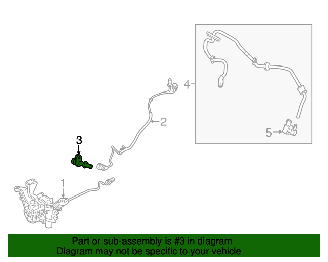 2021 Land Rover Range Rover Velar Vacuum Hose Connector LR148195 ...
