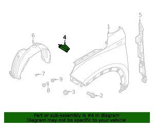 2020-2024 Hyundai Venue Fender Bracket 64587-K2000 | AutoNationParts.com