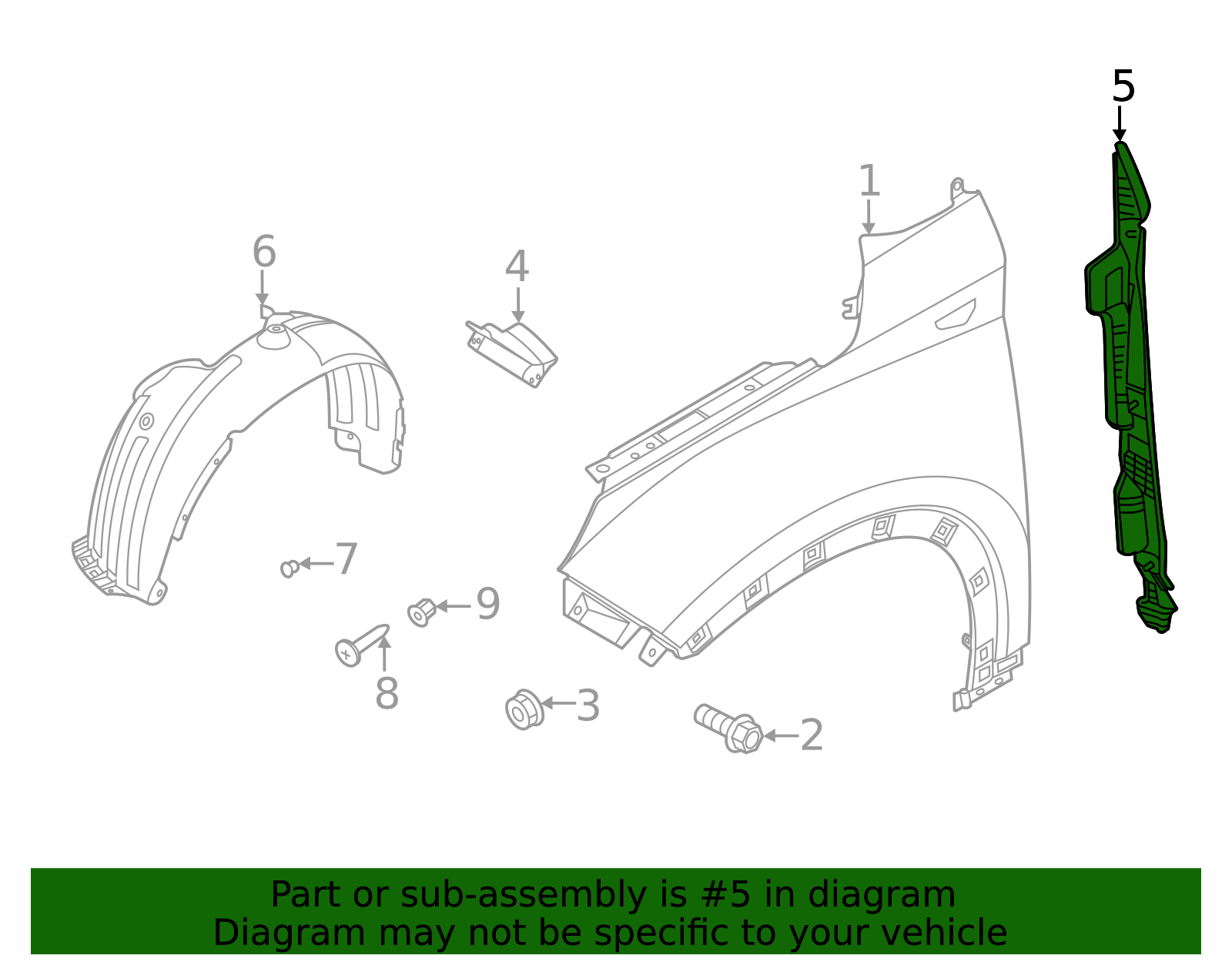 2020-2025 Hyundai Venue Rear Insulator 84116-K2000 | Hyundai Wholesale ...