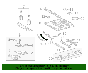 2021-2022 Toyota Sienna Lower Bracket 58724-08010 | Toyota Parts Center