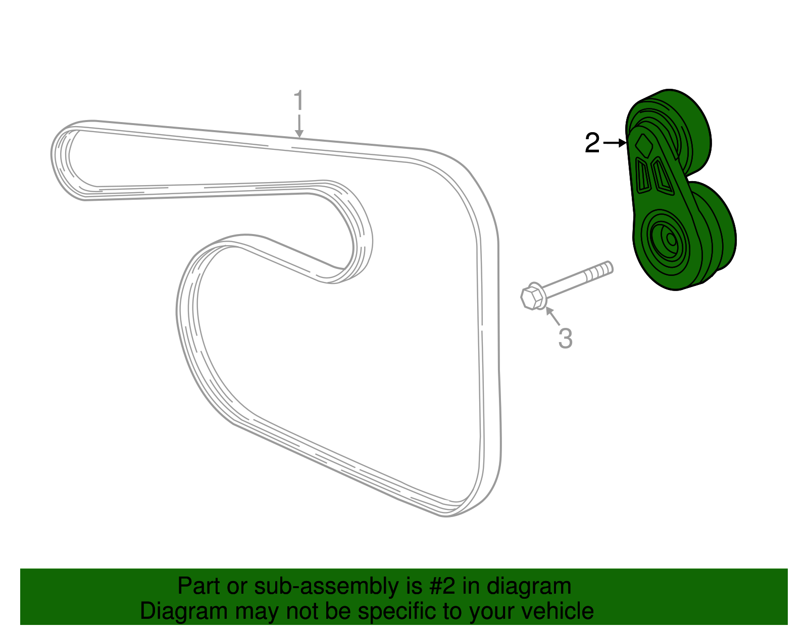 2013-2023 GM Drive Belt Tensioner 12627119 GM | GMPartsDirect.com